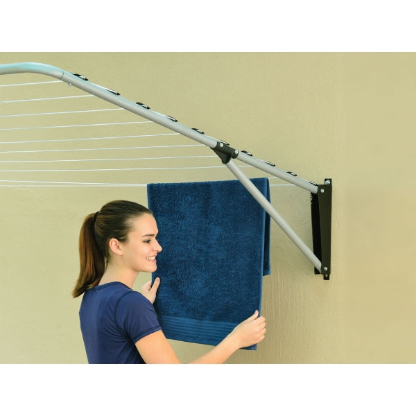 Fold-away Ultimate washing line - 25.5m hanging space (Galvanized ...