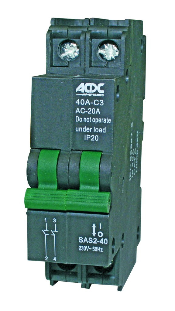 25A 2-POLE MINI RAIL ISOLATOR – STEP Building Supplies