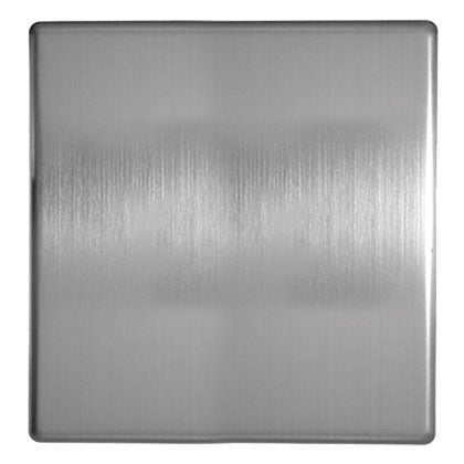 Blank Silver Steel Cover Plate 4X4 – STEP Building Supplies