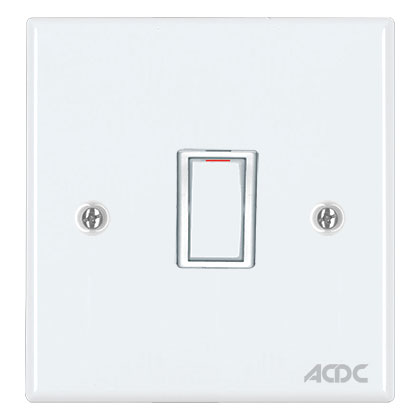 60A 2P Stove Isolator 4X4 C/W White Steel Cover Plate – STEP Building ...